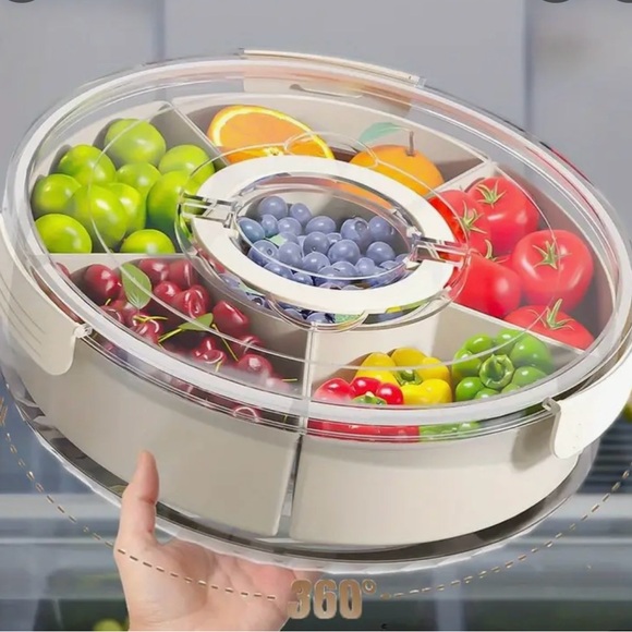 Source Unknown | Storage & Organization | 6 Compartment Rotating Snack ...